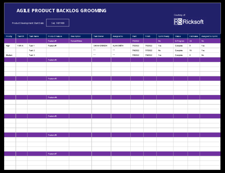 Agile Project Management with Backlog Refinement Templates