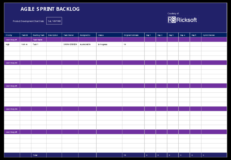 Agile Project Management with Backlog Refinement Templates