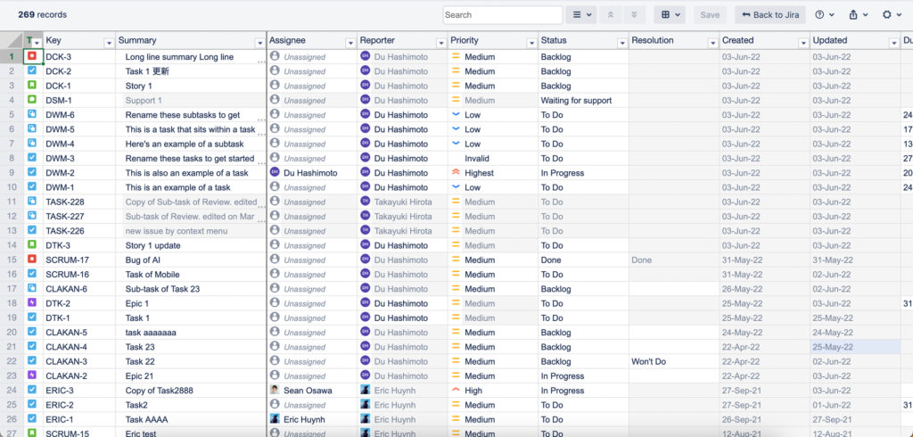 Updated Ui In Excel Like Bulk Issue Editor For Jira Cloud