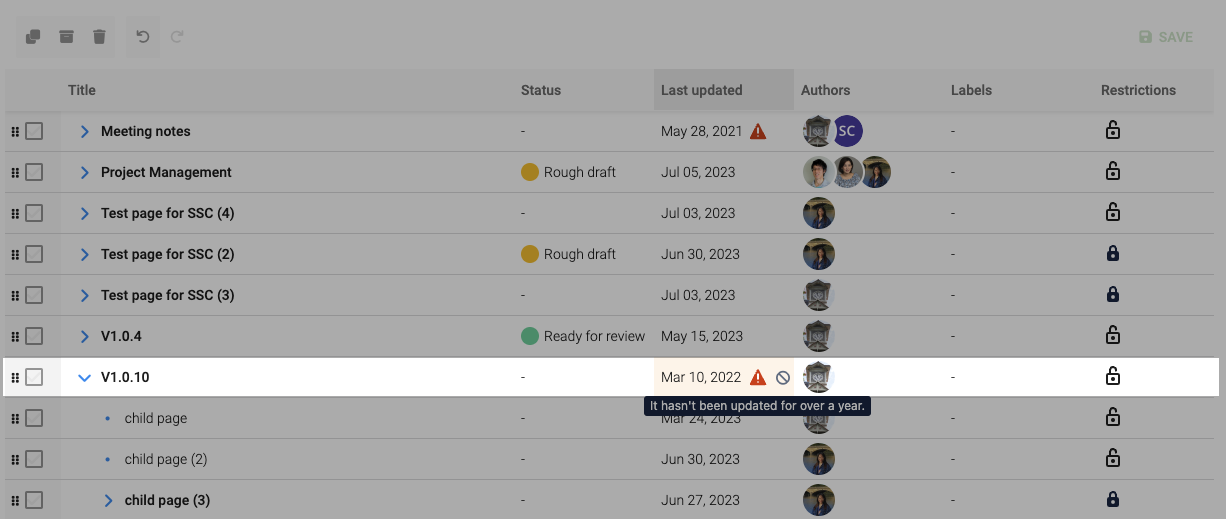 Pages Manager for Confluence: Content & Knowledge Management