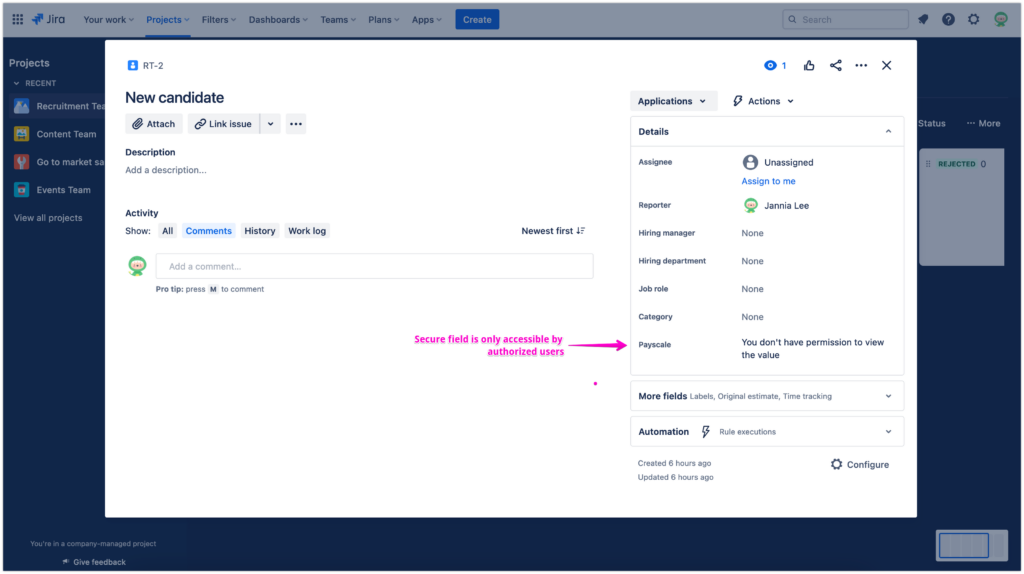 Secure Custom Fields for Jira: Enhance Jira Field-Level Security